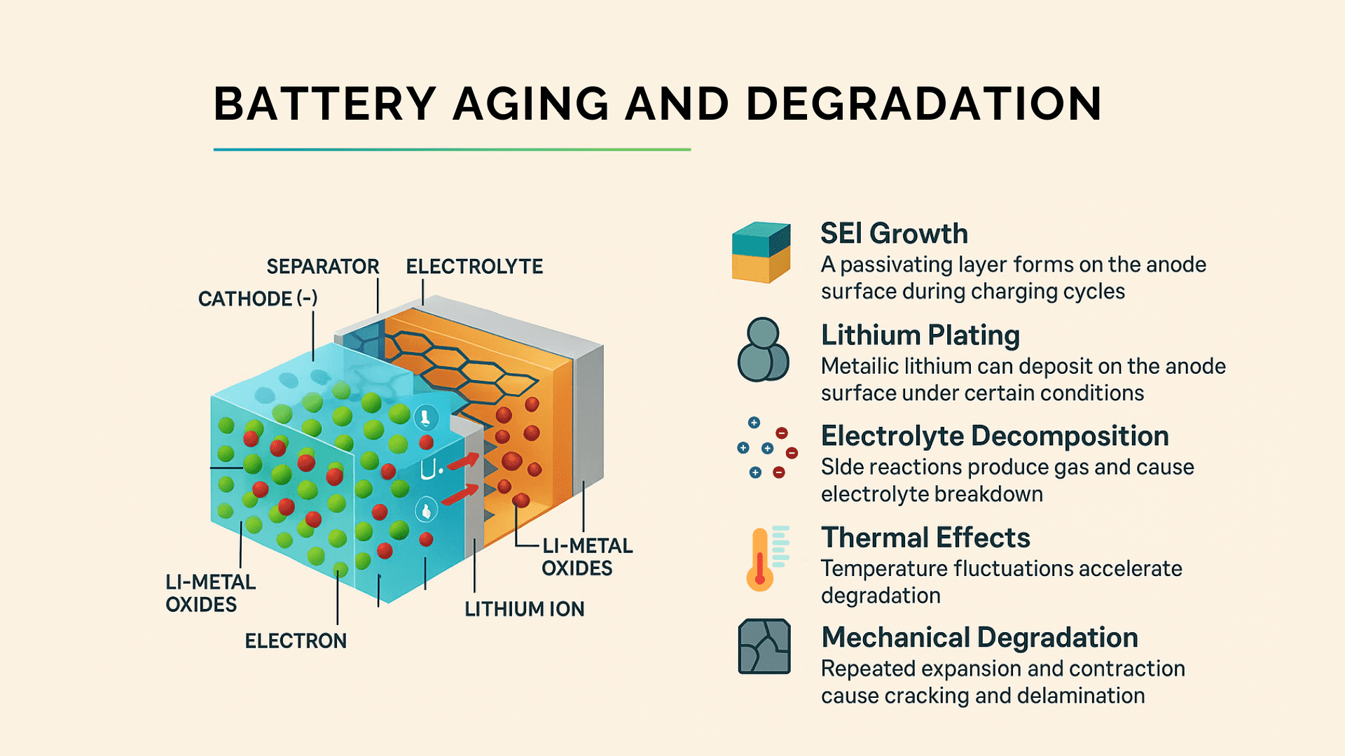 Electrochemical CAE Modeling for Predicting Battery Cell Aging and Degradation
